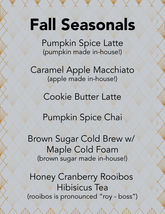 Food and Drink Menu – Command Coffee